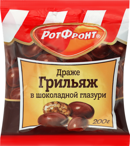 Драже РОТ ФРОНТ Грильяж в шоколадной глазури, 200г - купить с доставкой ...